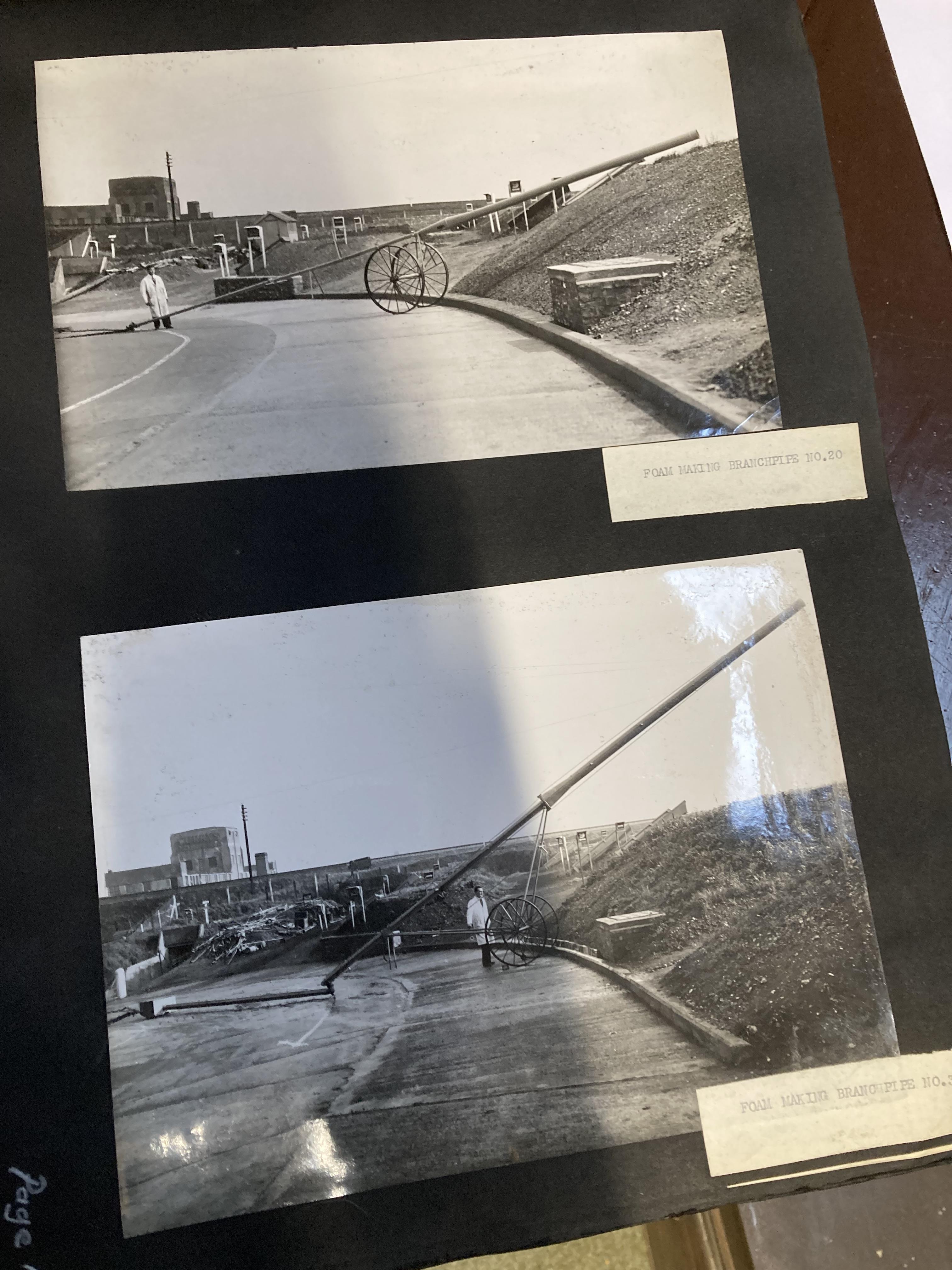 Lot 473 - WWII Army Fire Service. A WWII photograph