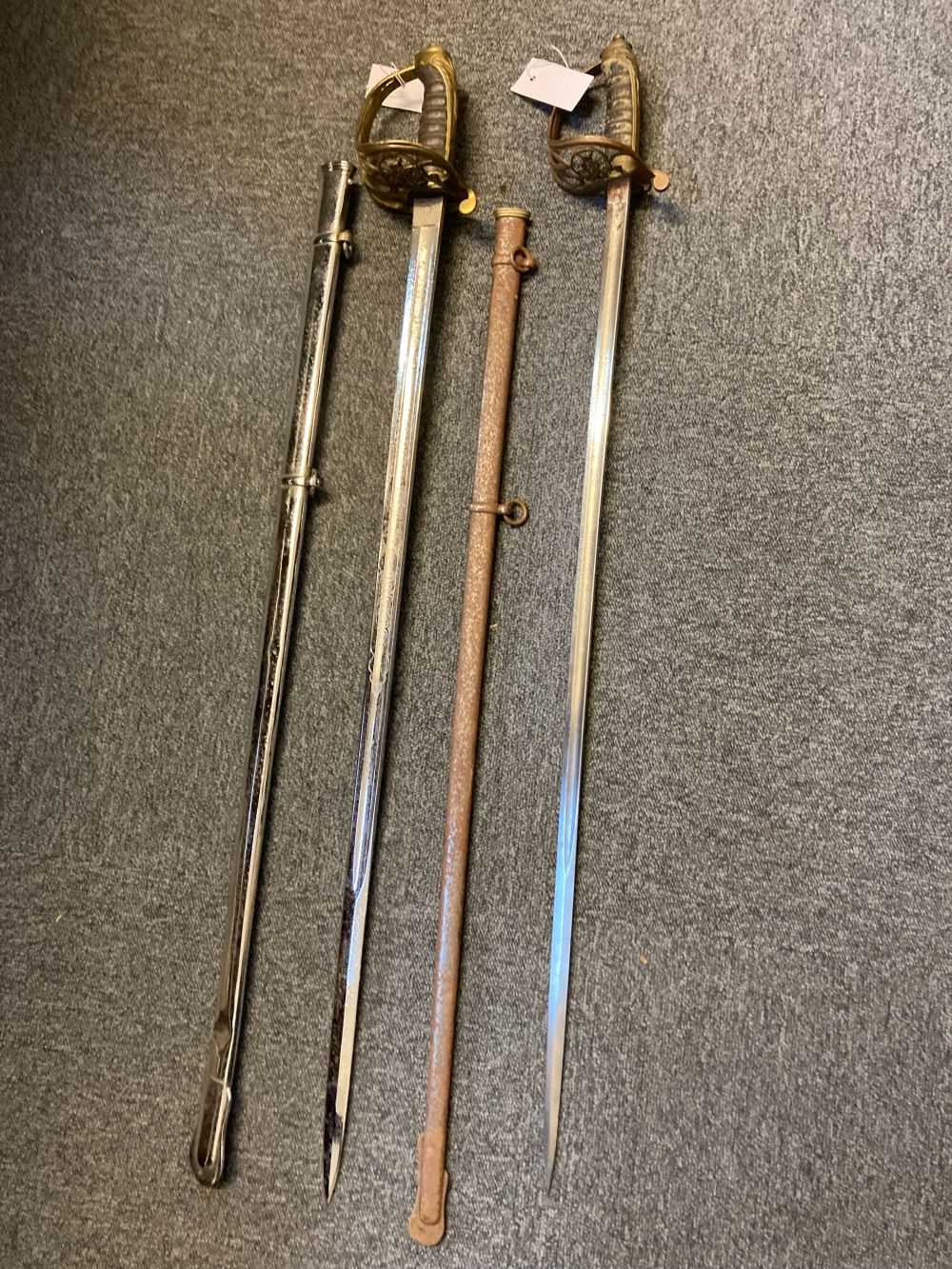 Lot 390 - Swords. A Victorian 1845 pattern infantry