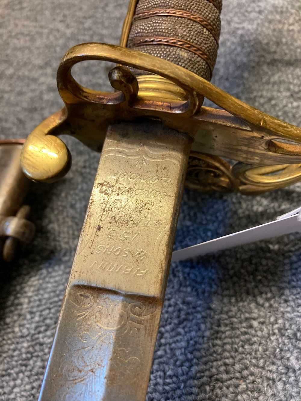 Lot 391 - Swords. A Victorian 1845 pattern infantry