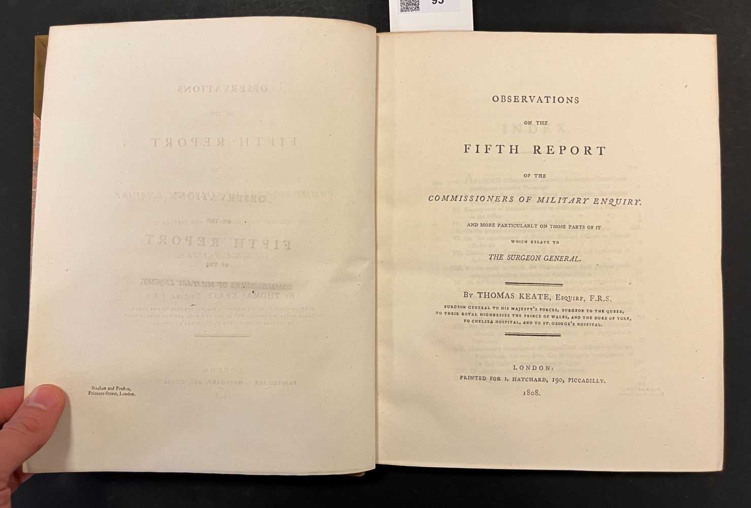 Lot 93 - Keate (Thomas). Observations on the Fifth