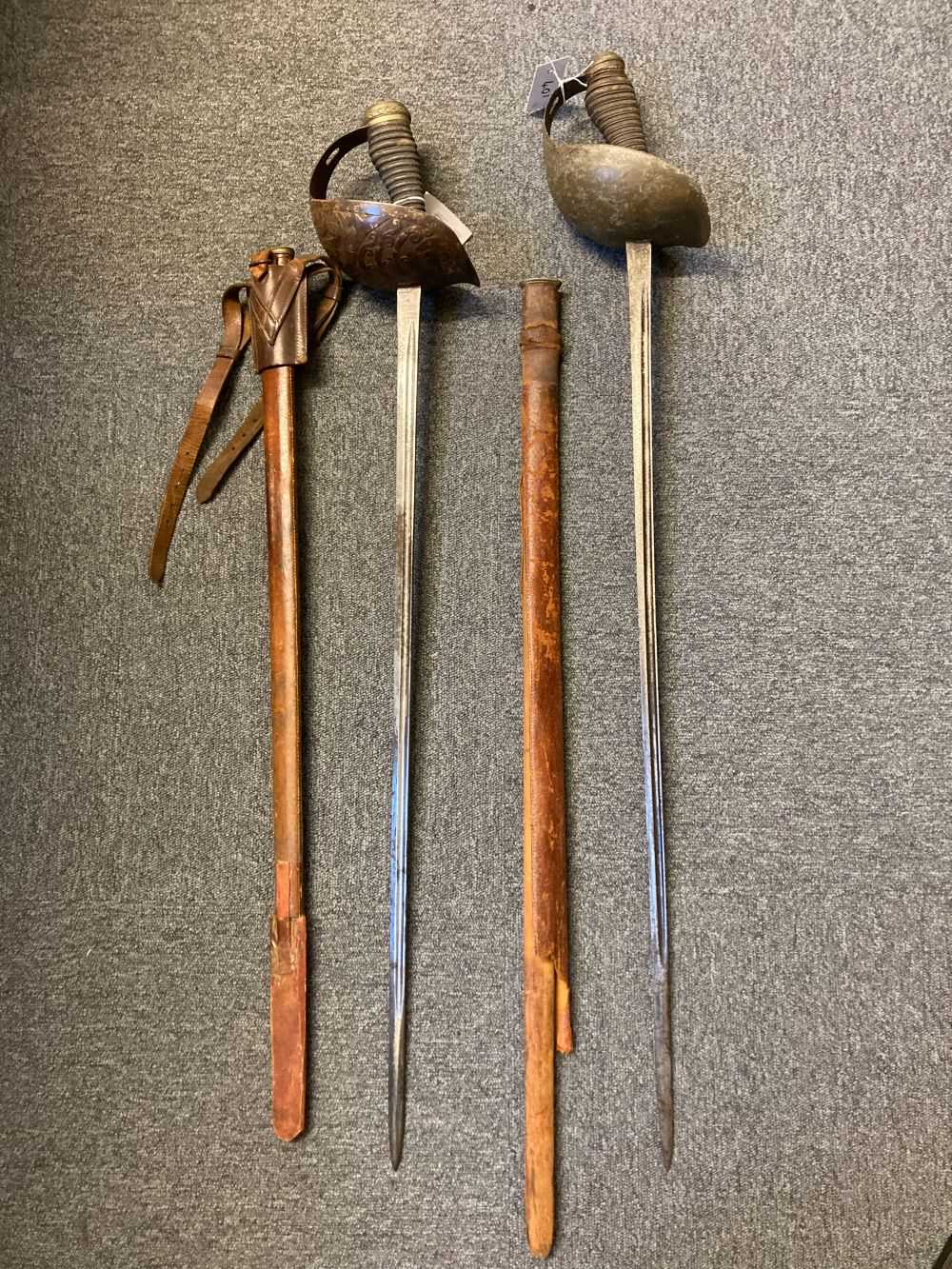 Lot 401 - Swords. Two 1912 pattern cavalry officers