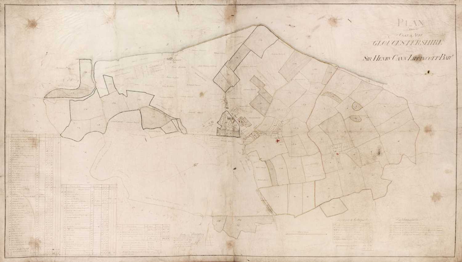 Lot 197 - Manuscript Estate Plan. Plan of an Estate in