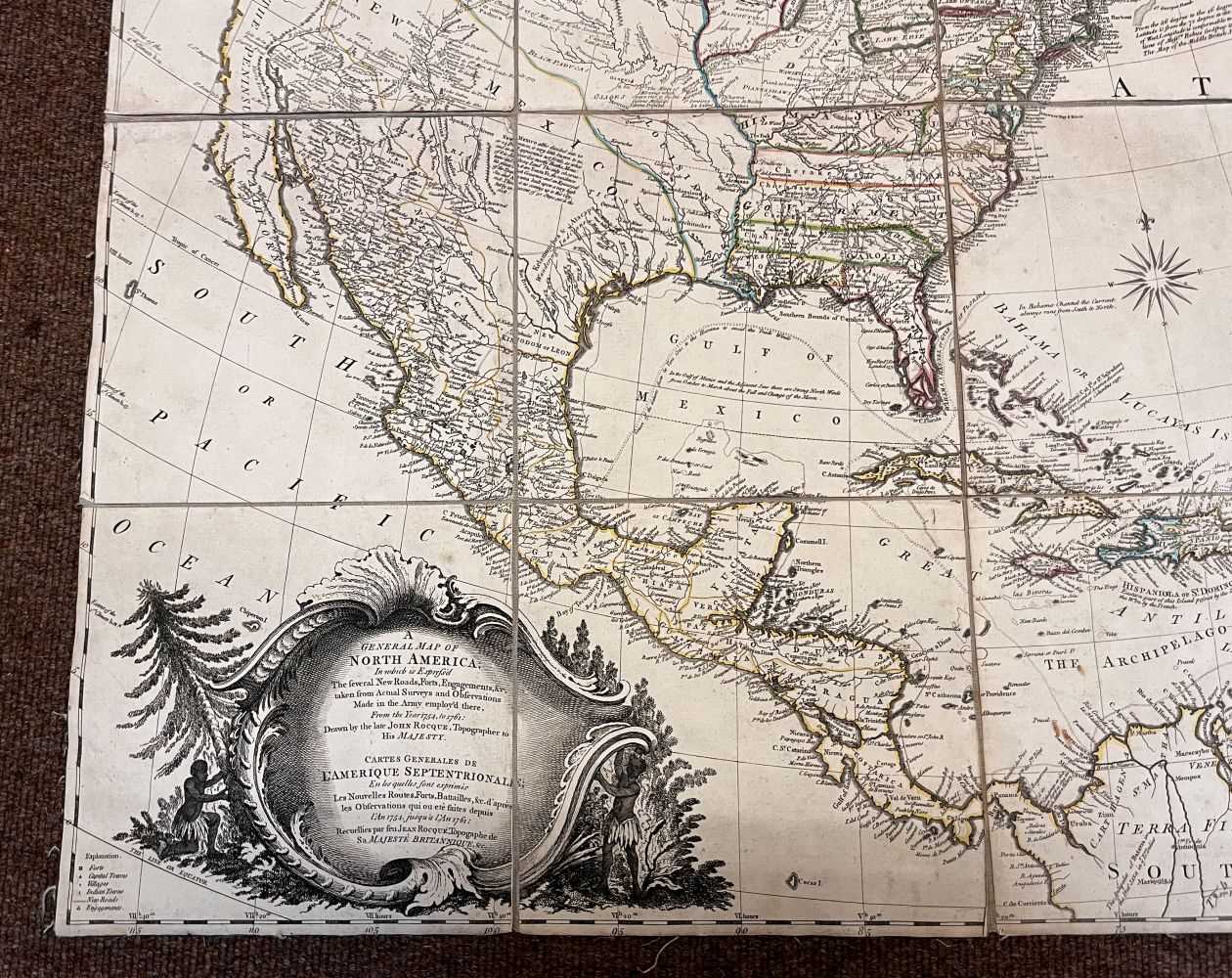 Lot 202 - North America. Rocque (John), A General Map