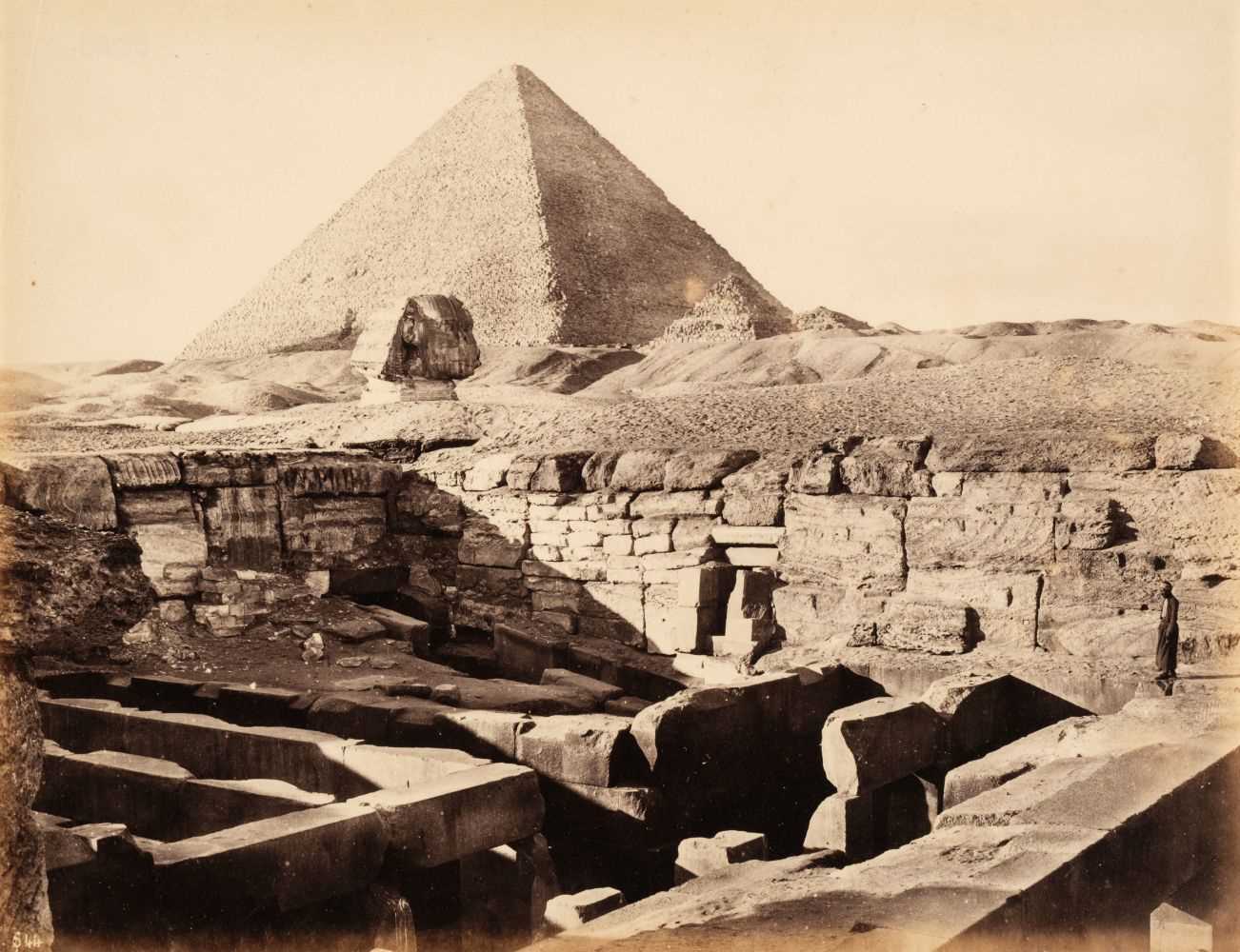 Lot 48 - Egypt. Great Pyramid & The Sphinx, c. 1870...,