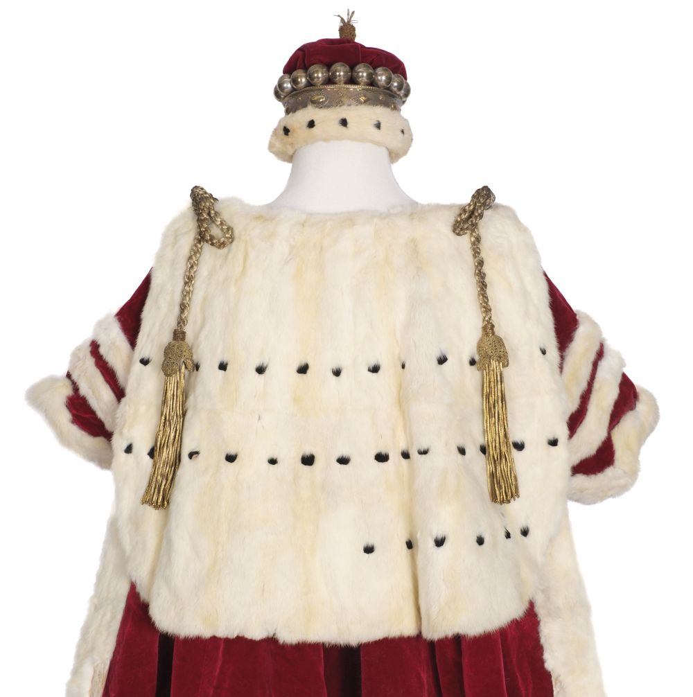Lot 599 - Coronation robes. A set of robes and