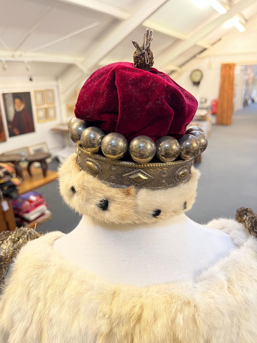 Lot 599 - Coronation robes. A set of robes and