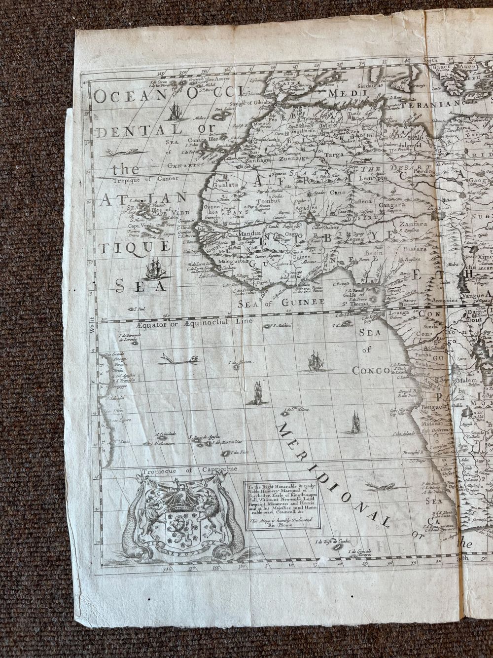 Lot 142 - Africa. Blome (Richard), A New Mapp of