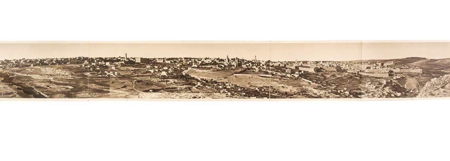 Lot 65 - Holy Land Panoramas. A ten-part panorama of