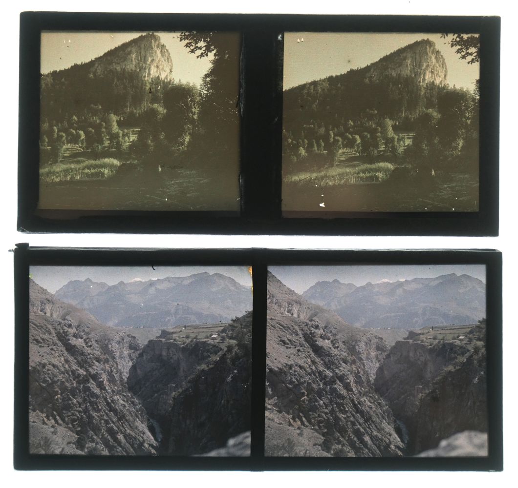 Lot 6 - Autochromes. A collection of 13 stereo