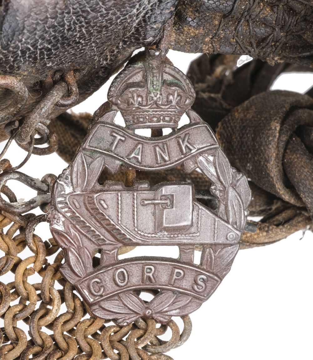 Lot 326 - Tank Corps. A WWI tank crew anti-splinter