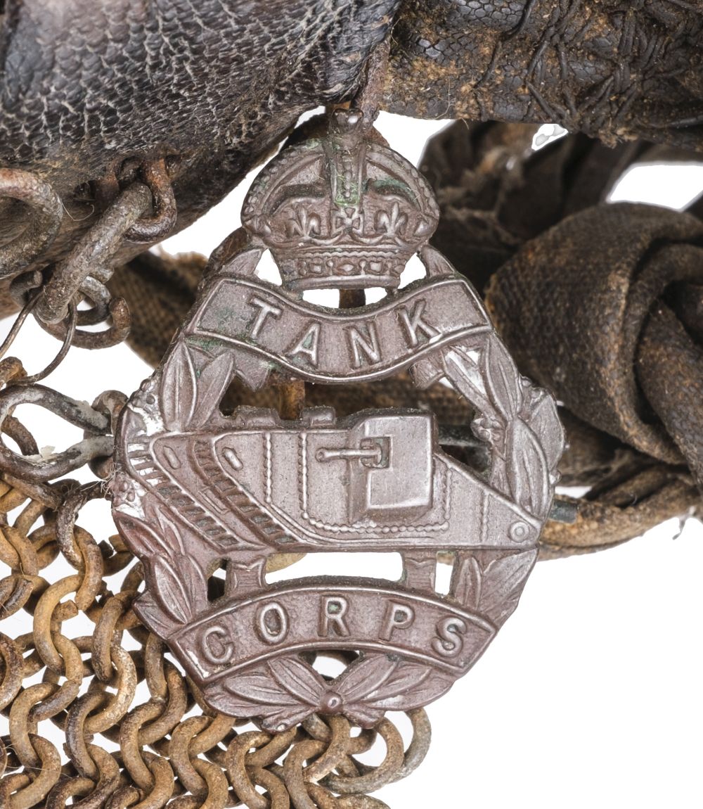 Lot 326 - Tank Corps. A WWI tank crew anti-splinter