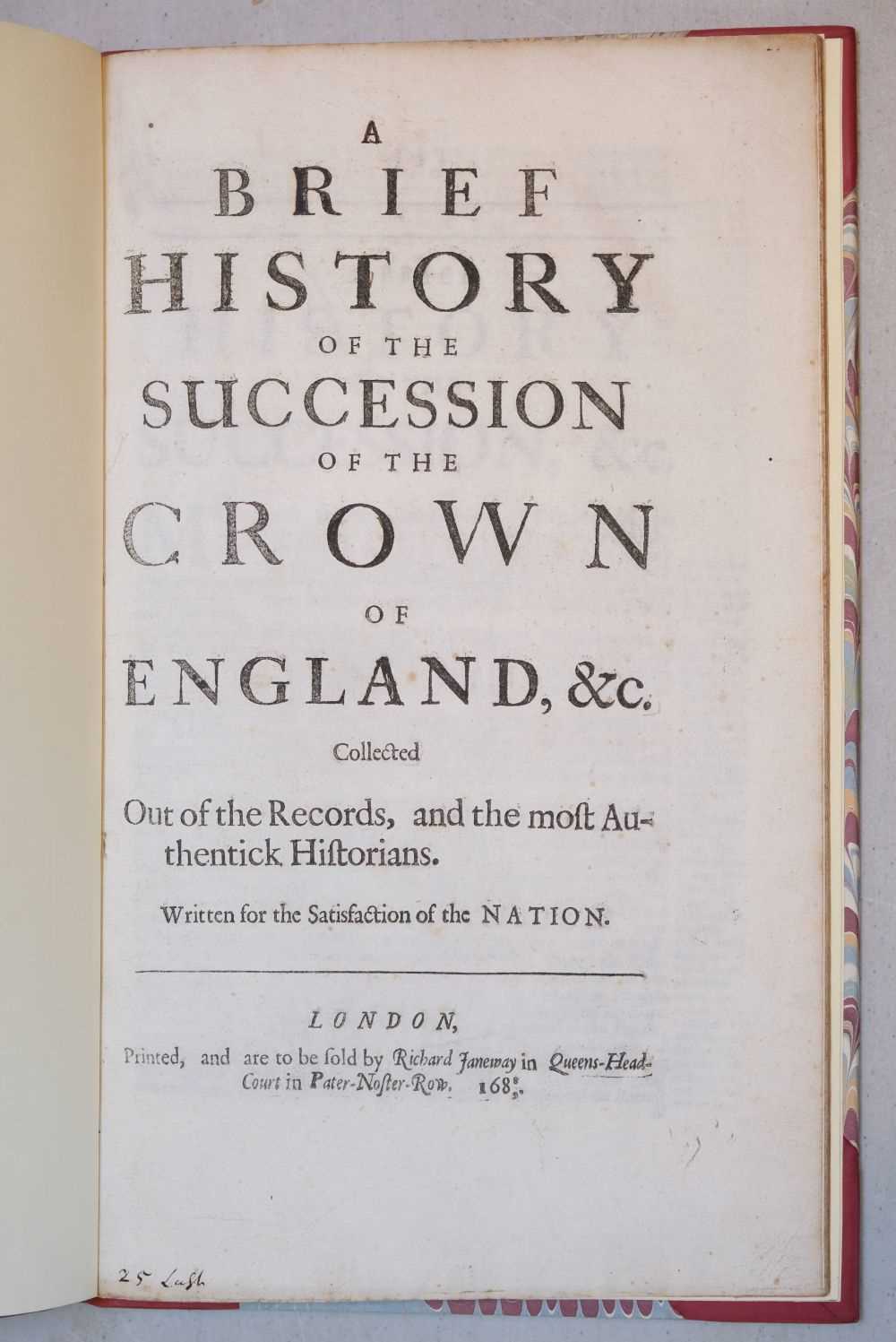 Lot 175 - [Somers, John Somers, Baron]. A Brief