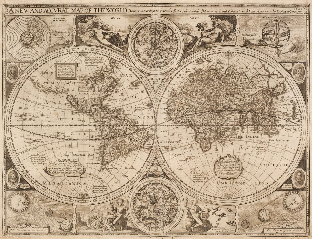 Lot 218 - World. Speed (John), A New and Accurat Map