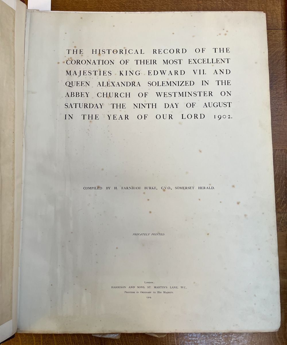 Lot 201 - Burke (H. Farnham, compiler). A Historical