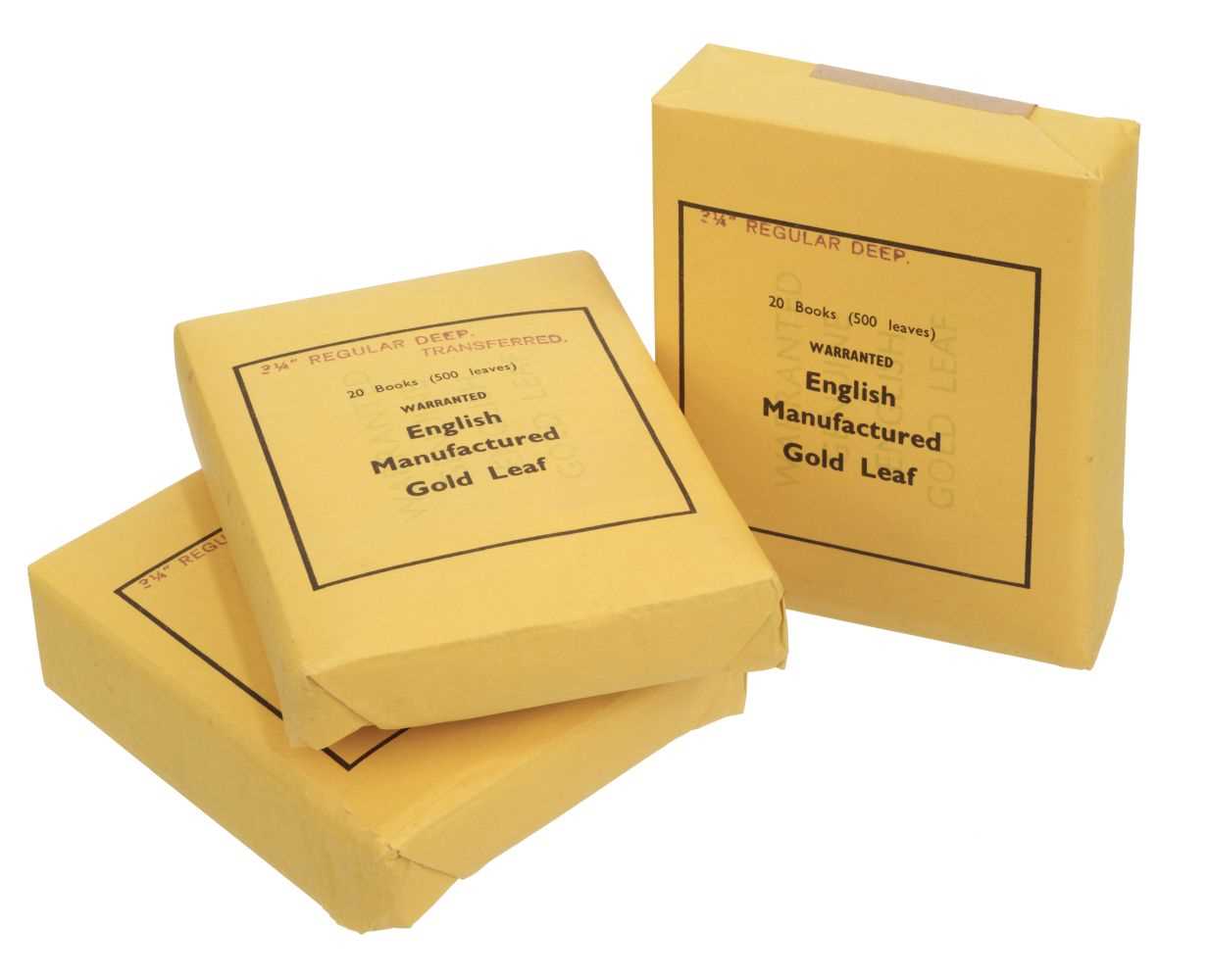 Lot 359 - Gold leaf. 60 unused books of Regular deep