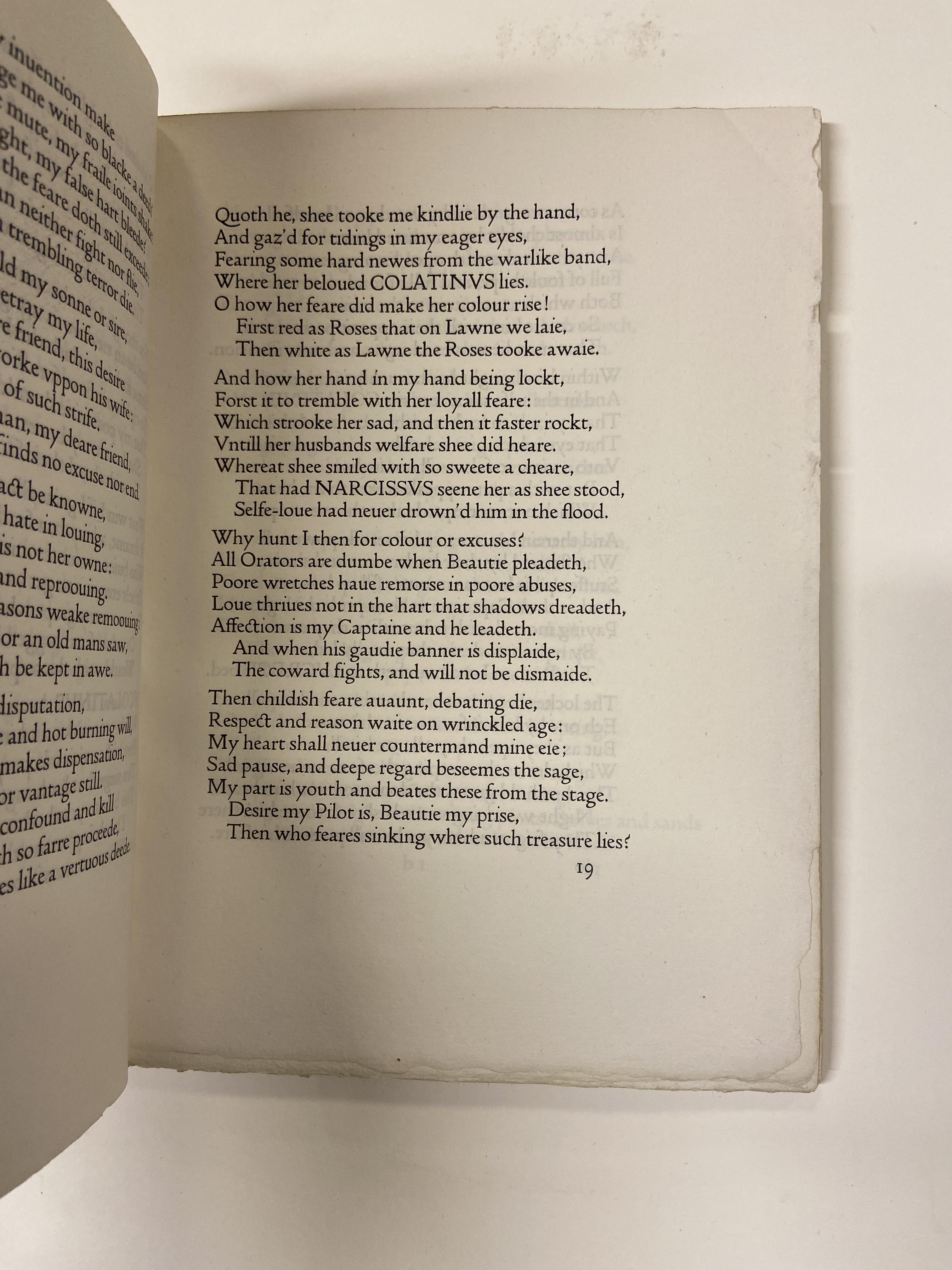 Lot 822 - Doves Press. Shakespeare (William). Lucrece,