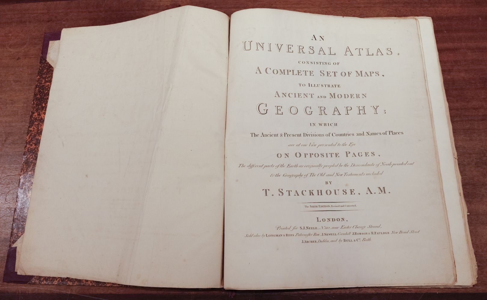 Lot 59 - Stackhouse (Thomas). An Universal Atlas...,