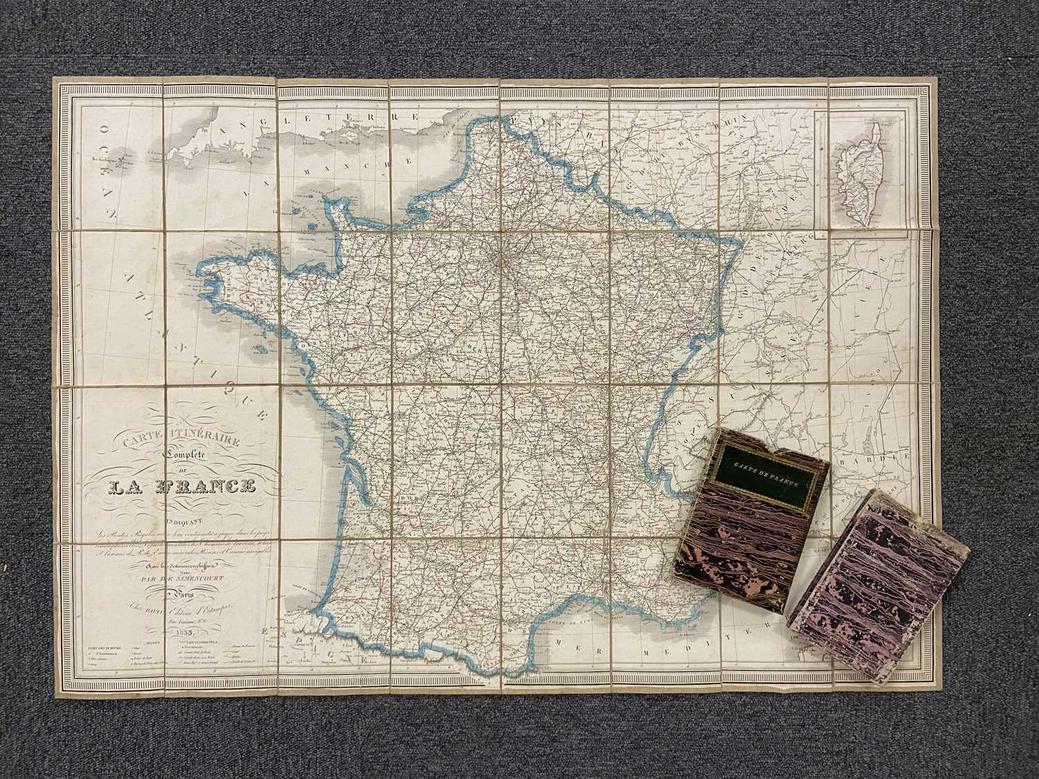 Lot 143 - Folding Maps. A collection of 12 maps, 19th