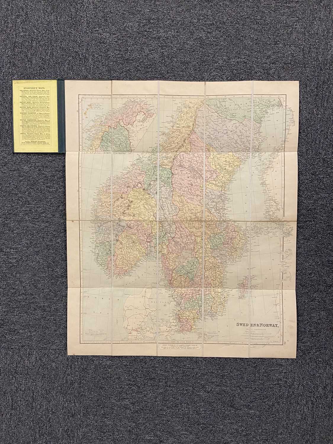 Lot 143 - Folding Maps. A collection of 12 maps, 19th