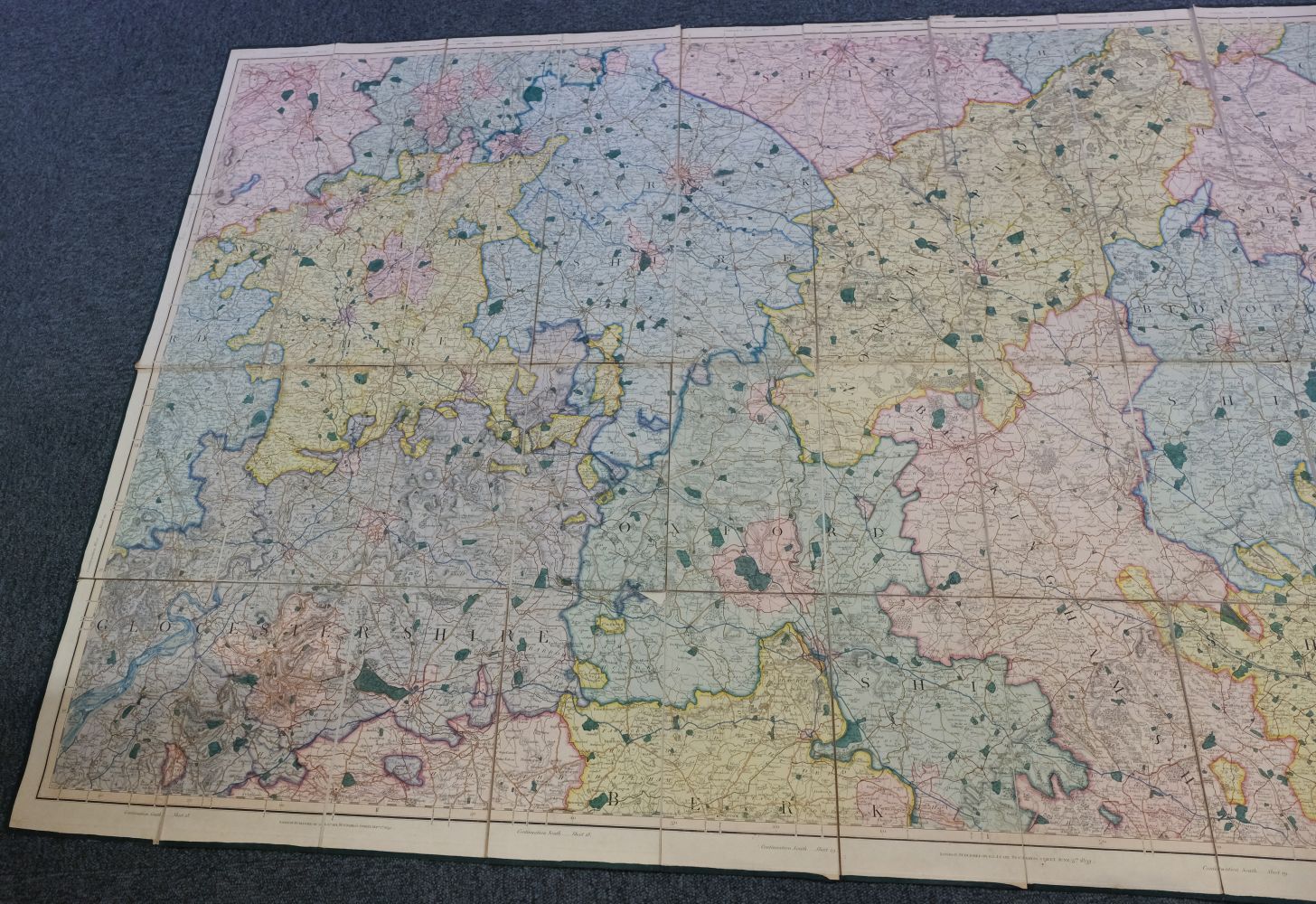 Lot 144 - Folding Maps. A Collection of six maps,