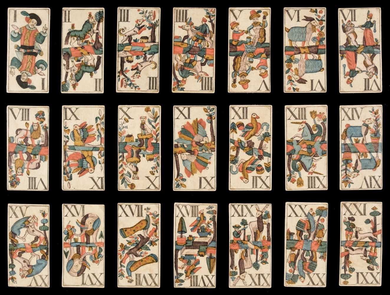 Lot 528 - Upper Austrian Animal Tarock. Animal Tarock