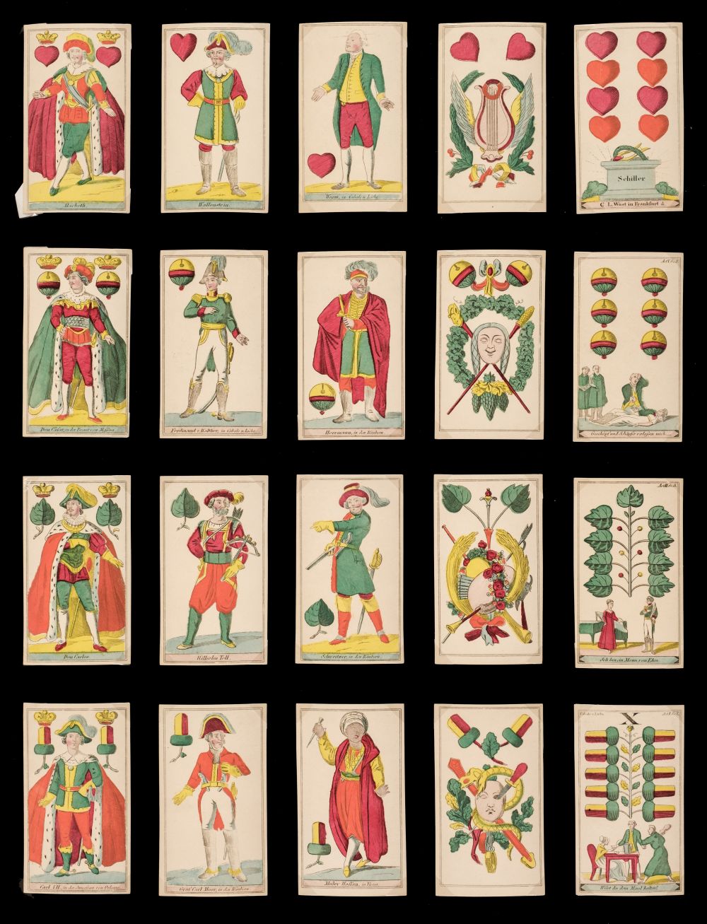 Lot 520 - German playing cards. Schiller, Frankfurt am