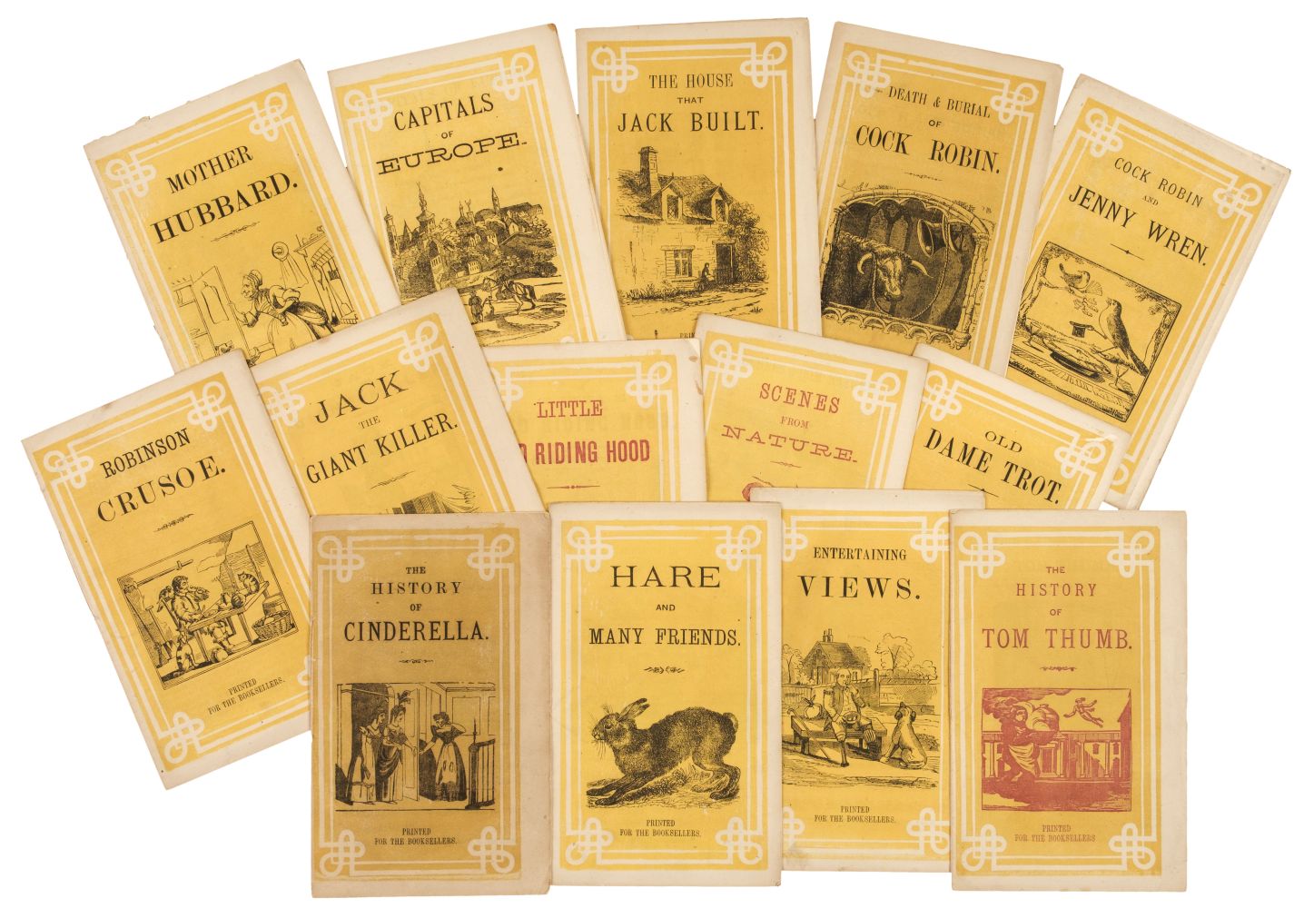 Lot 475 - Chapbooks. A complete set of 16 chapbooks,