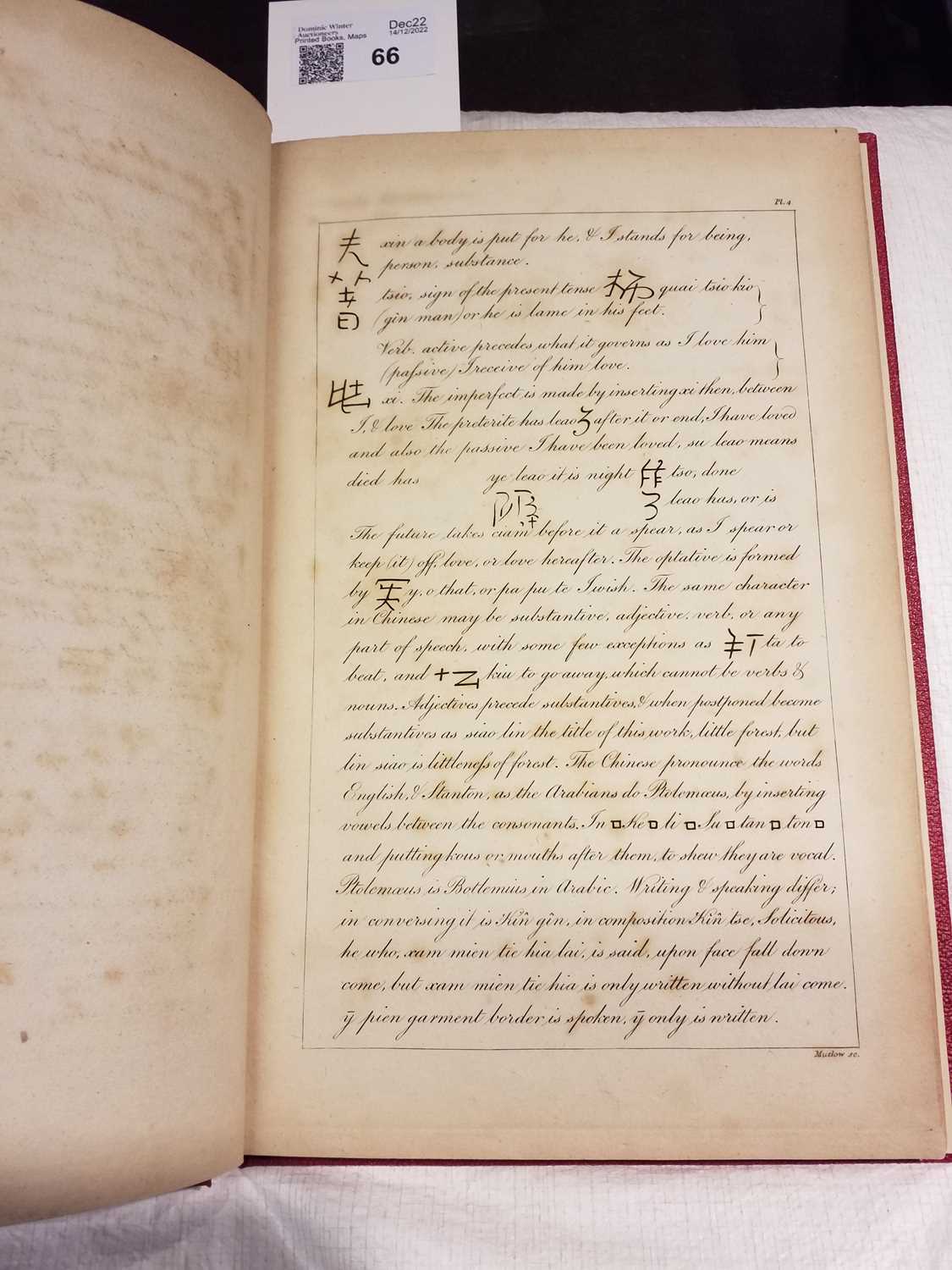 Lot 66 - Weston (Stephen). Siao cu lin, or, A small