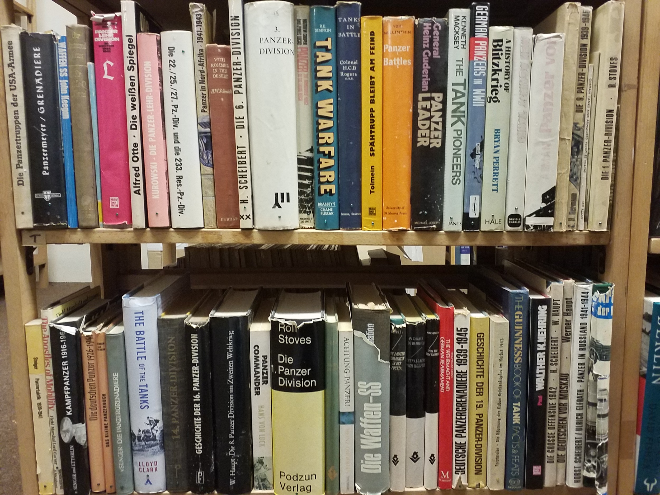 Lot 451 - Tanks. A collection of German language