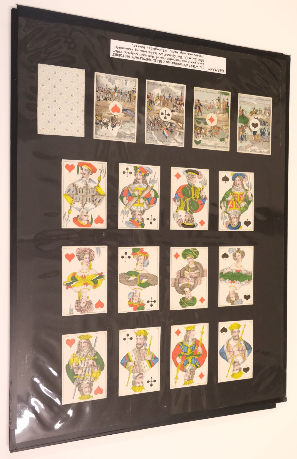 Lot 518 - German playing cards. Napoleon's Victories,