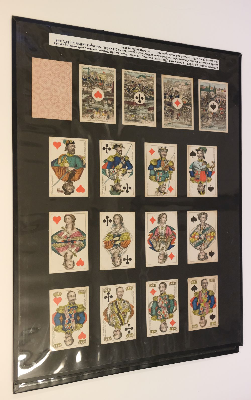 Lot 518 - German playing cards. Napoleon's Victories,