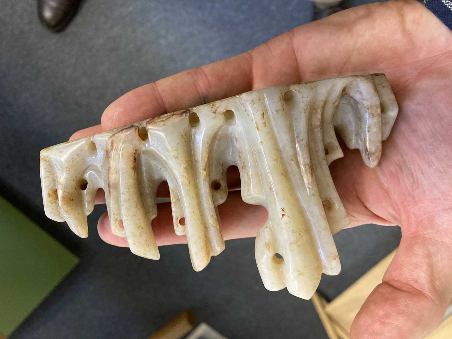 Lot 446 - Jade. A large Chinese jade boulder