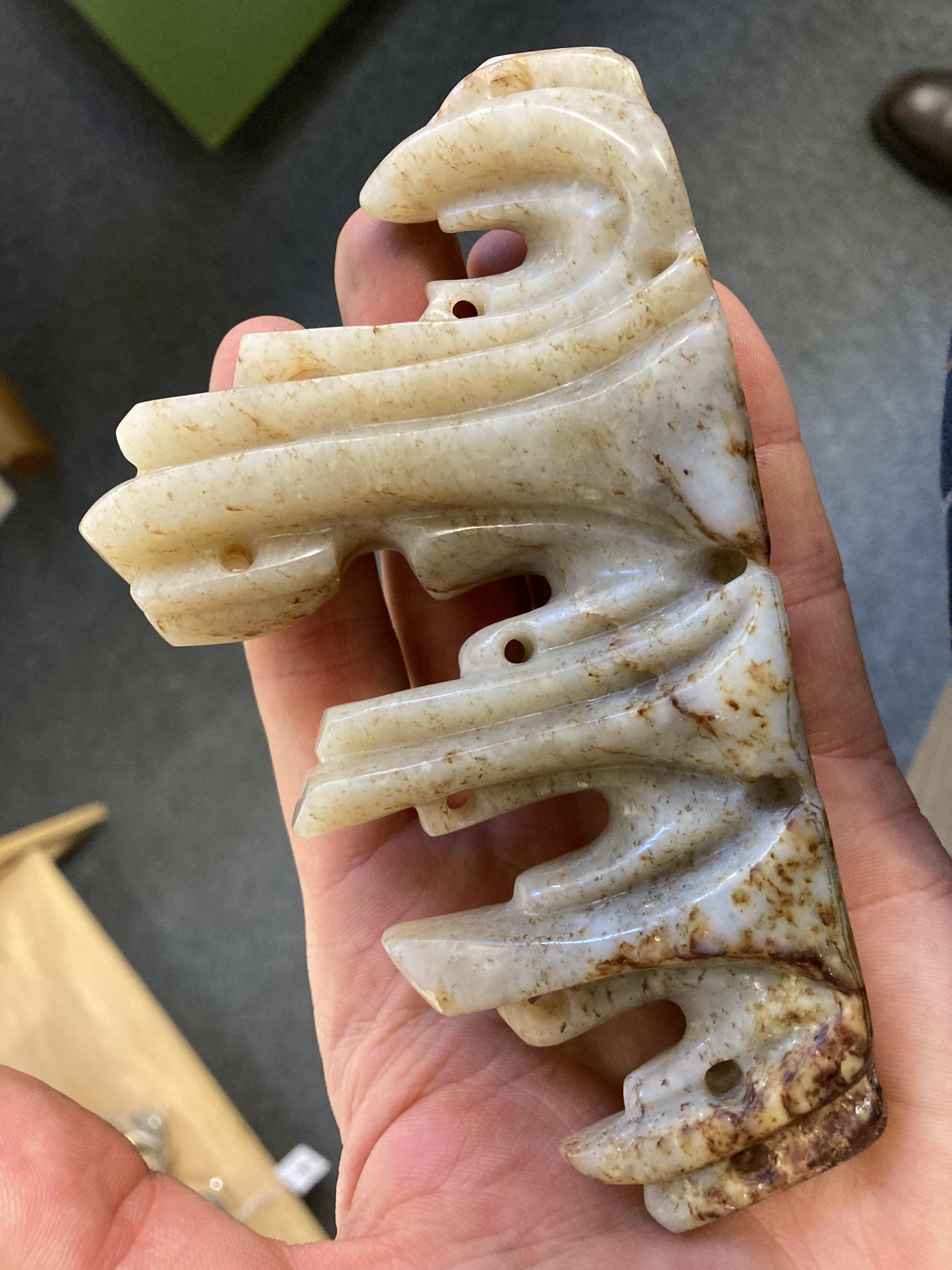 Lot 446 - Jade. A large Chinese jade boulder