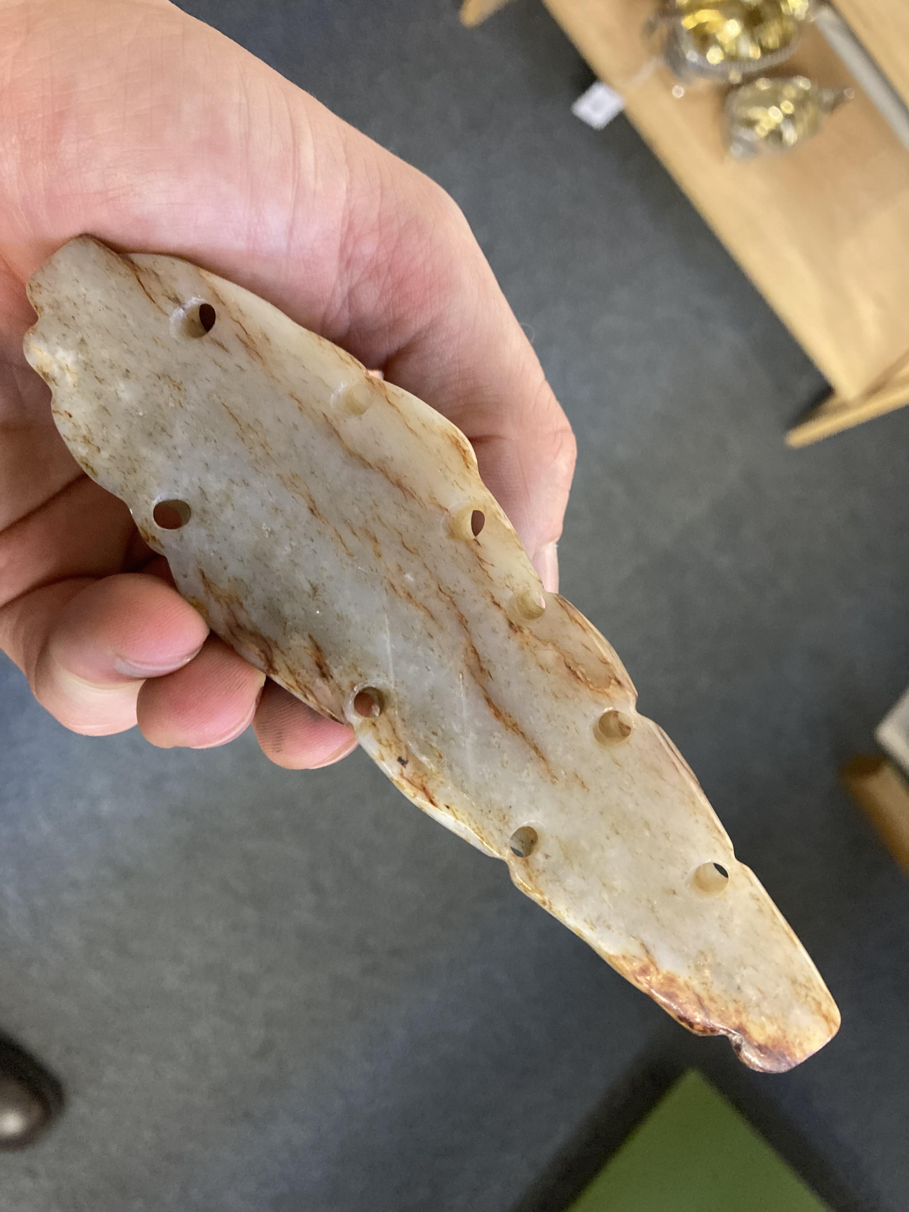 Lot 446 - Jade. A large Chinese jade boulder