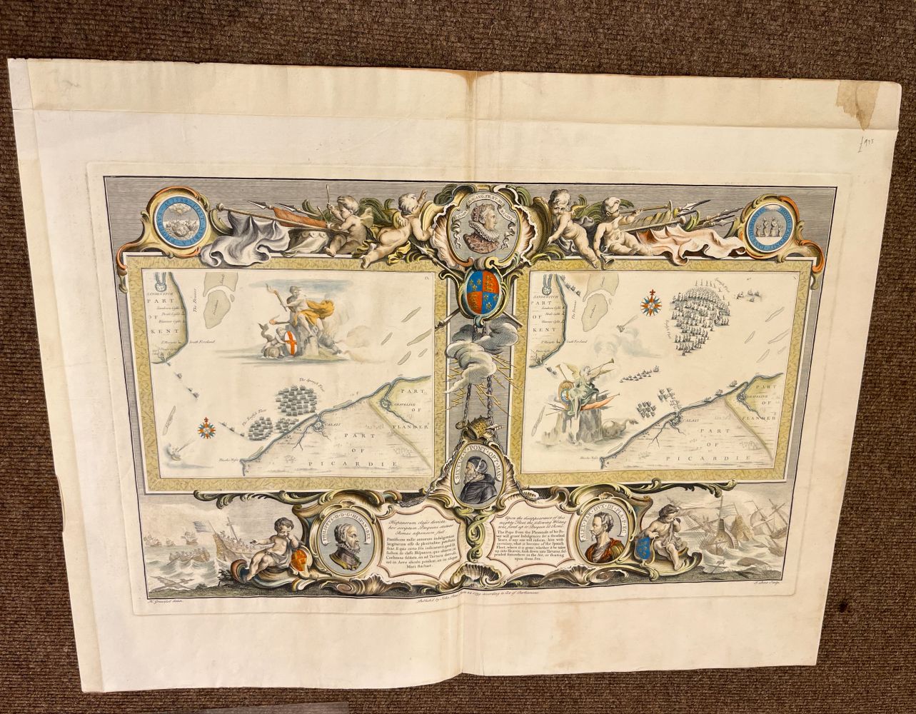 Lot 91 - British Isles. Pine (John), Sea chart showing