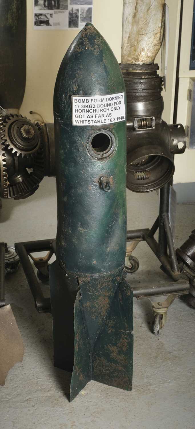 Lot 406 - Dornier 17Z-3. An inert bomb recovered from