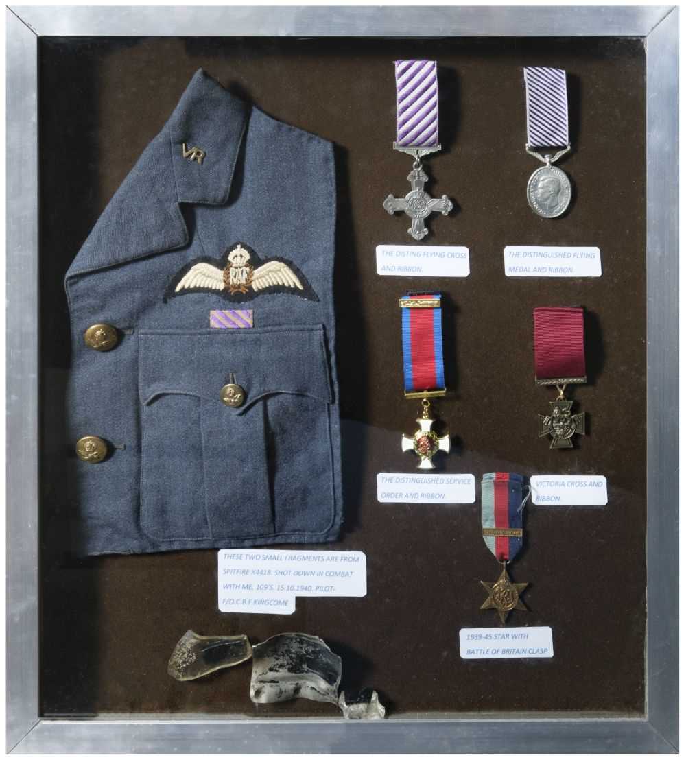 Lot 455 - Spitfire X4418. Relics recovered from