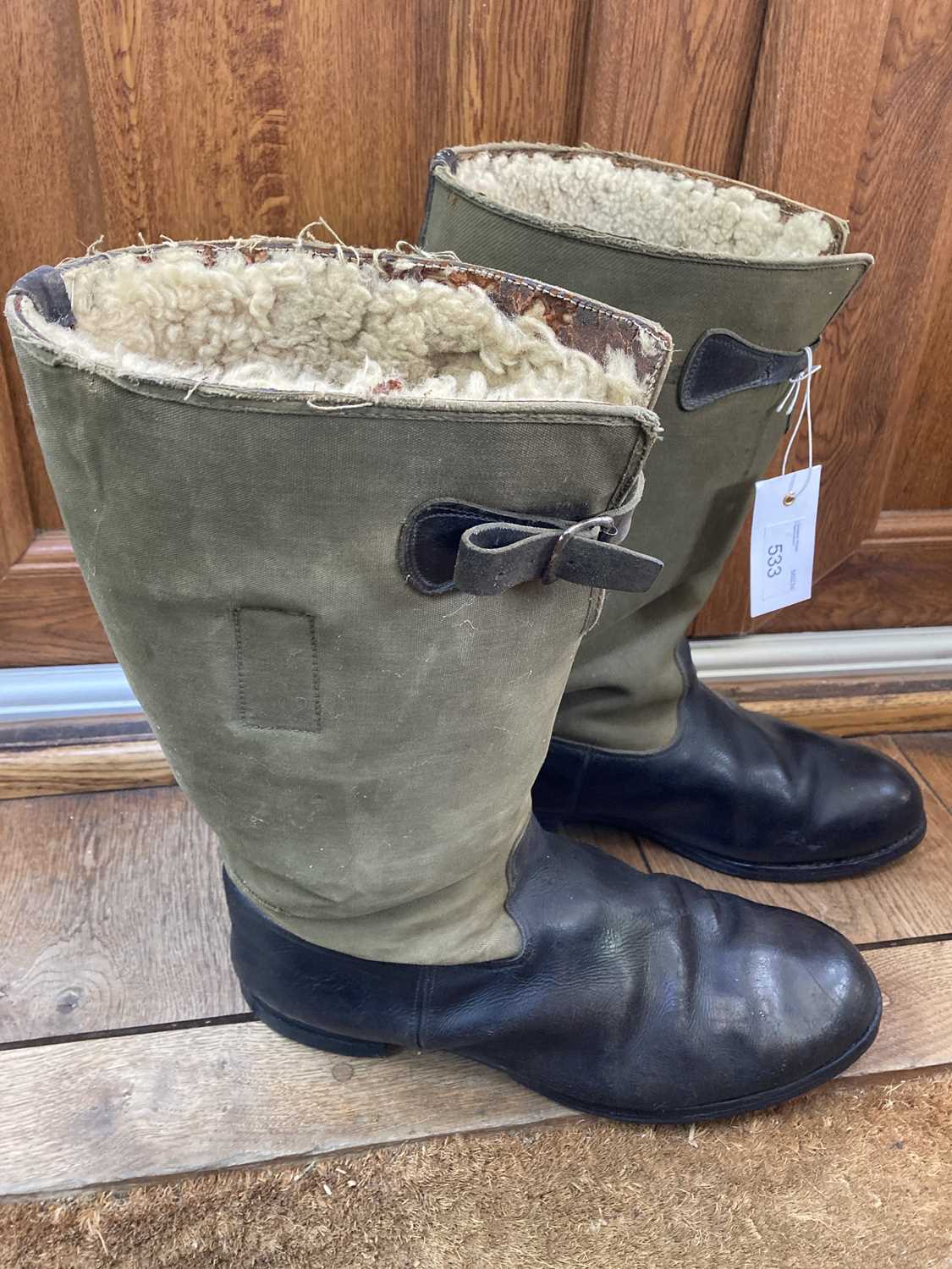 Lot 533 - Flying Boots. Pair of 1939 pattern flying
