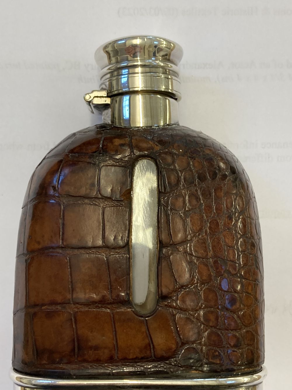 Lot 426 - Hip Flask. An Edwardian hip flask by Gorham