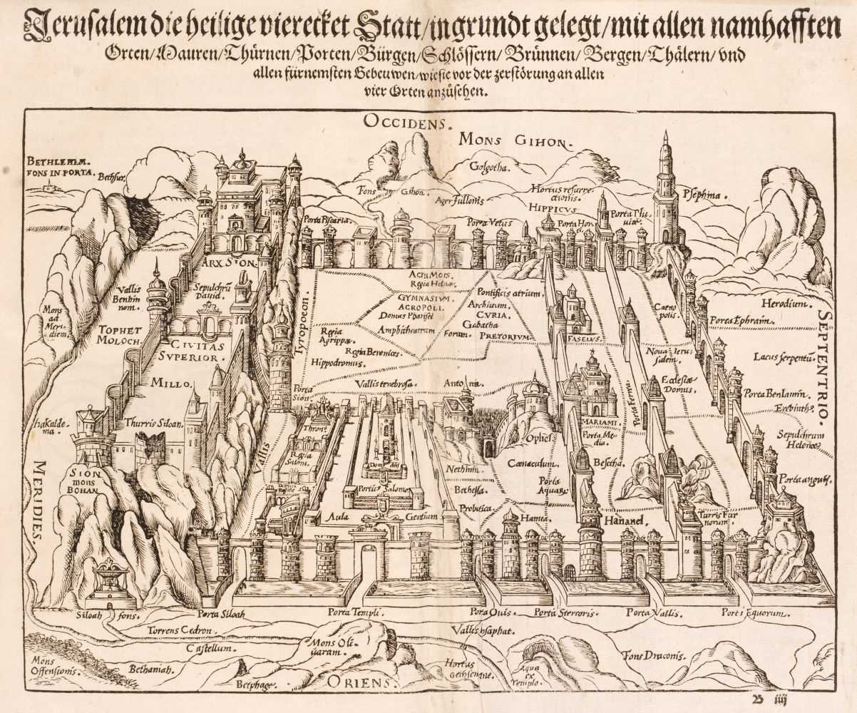 Lot 240 - Reissner (Adam). Jerusalem, die alte