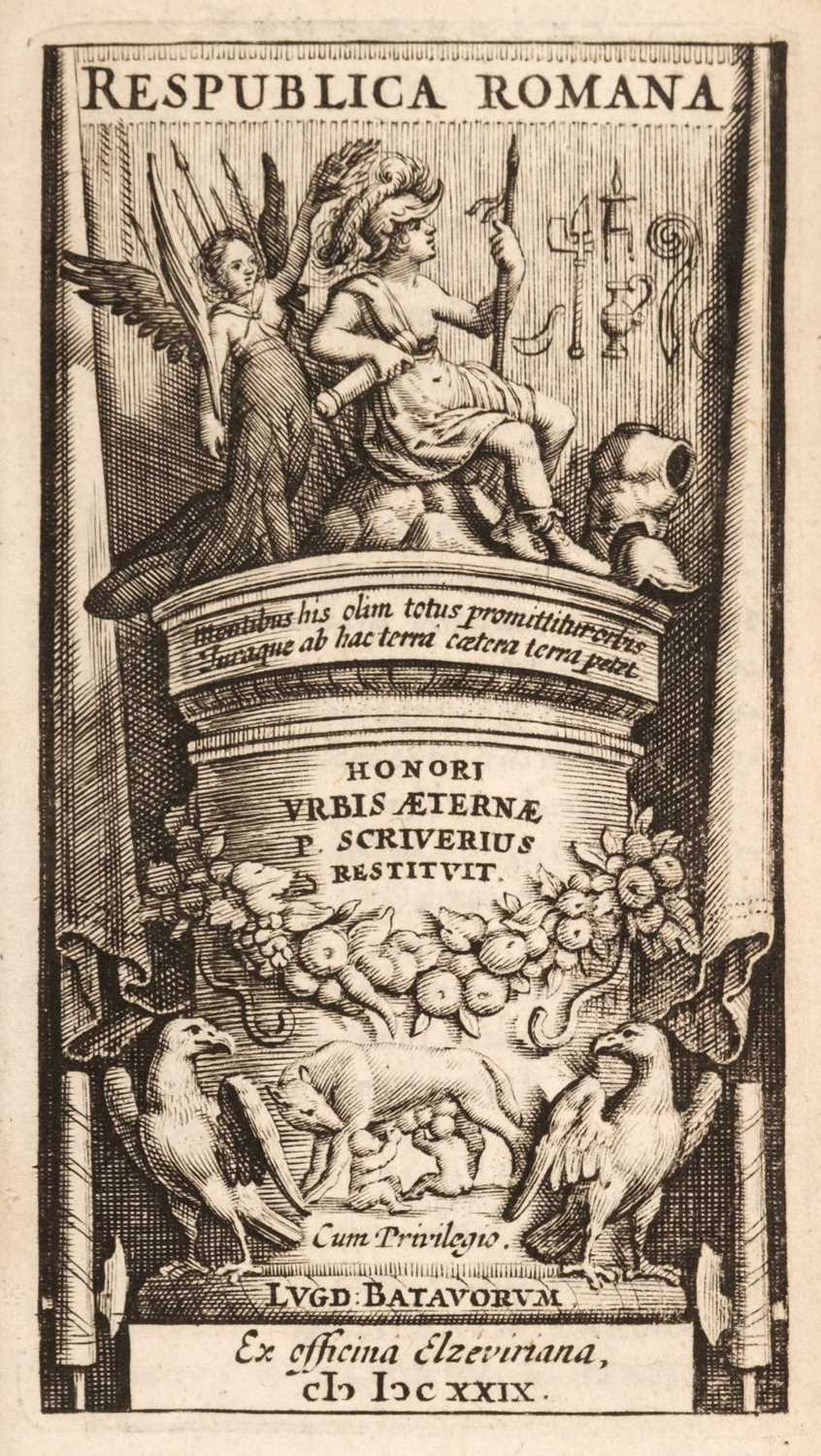Lot 265 - Elzevir Press. Respublica Romana, 1629
