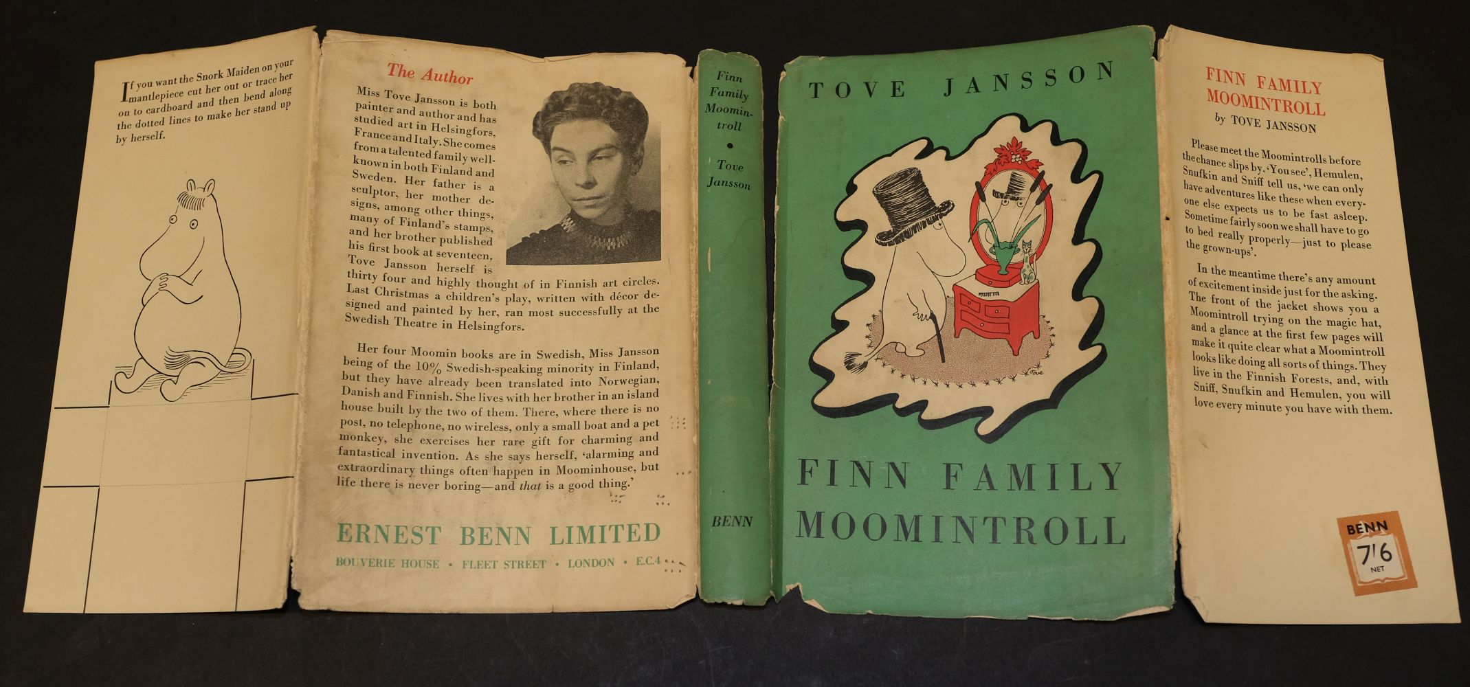 Lot 846 - 1950 Jansson (Tove). Finn Family Moomintroll,