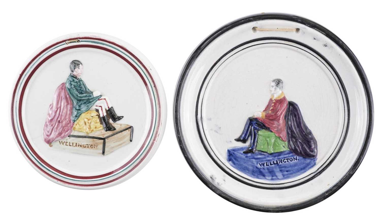 Lot 573 - Duke of Wellington. Victorian pottery