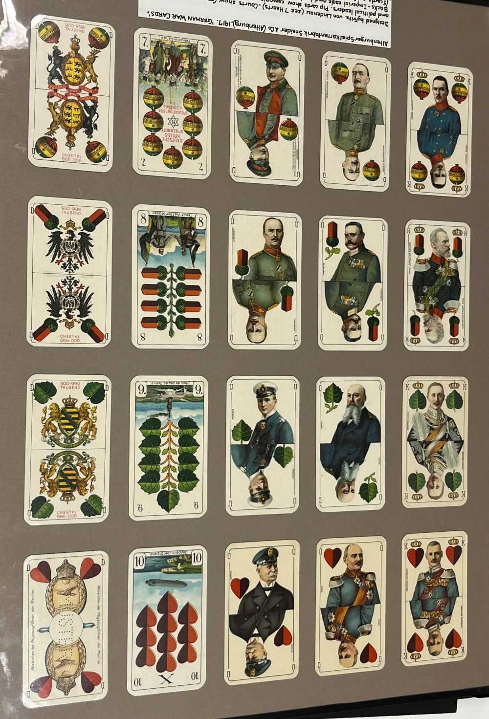 Lot 240 - German playing cards. Deutsche Spielkarte No.