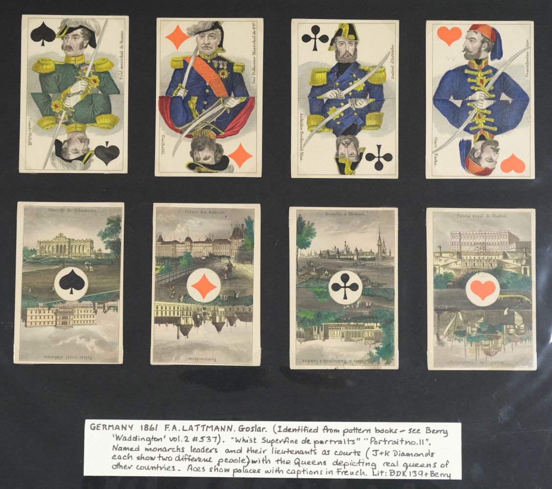 Lot 245 - German playing cards. Hamburg playing cards,
