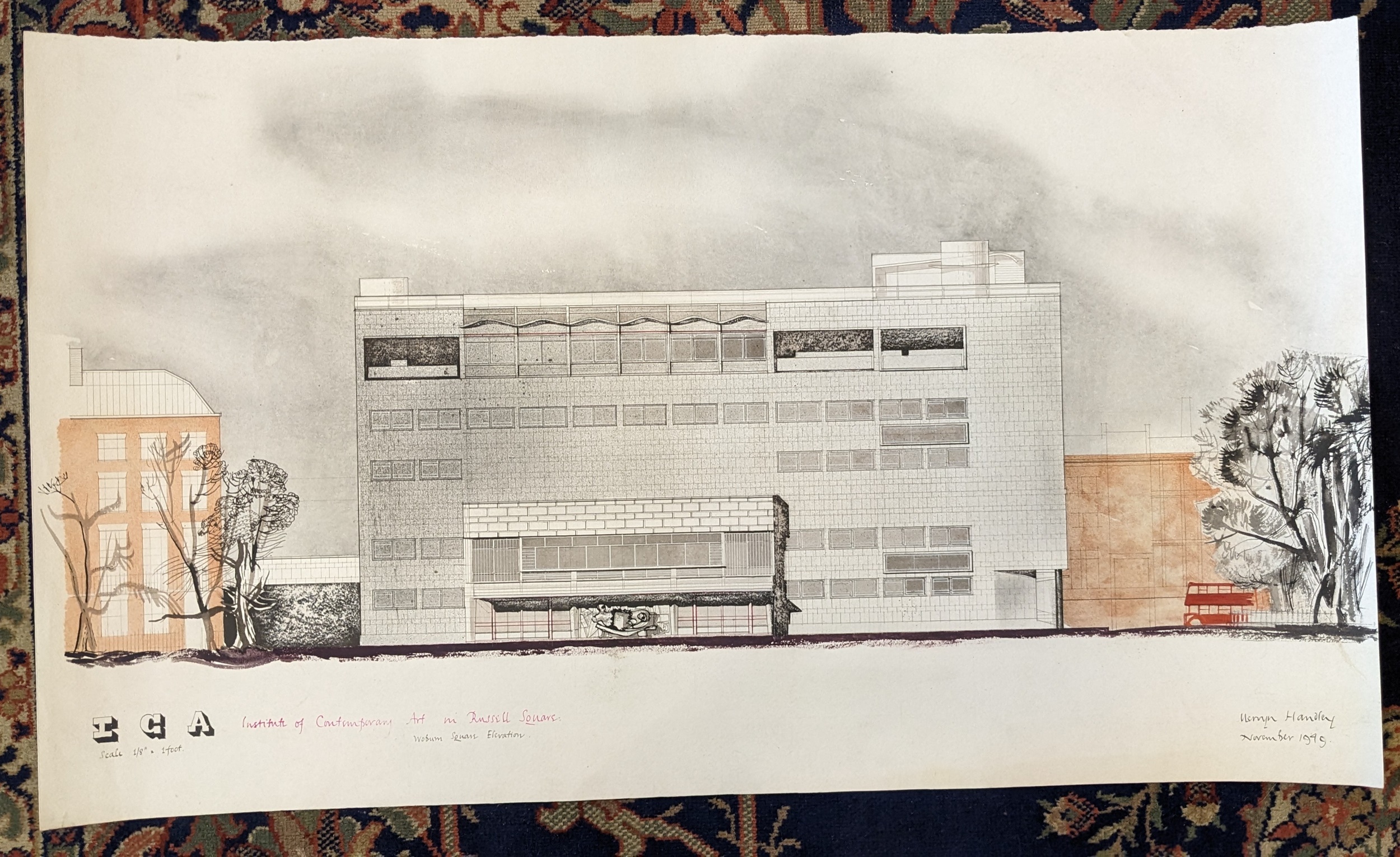 Lot 64 - Architectural drawings. A group of 8 plans,