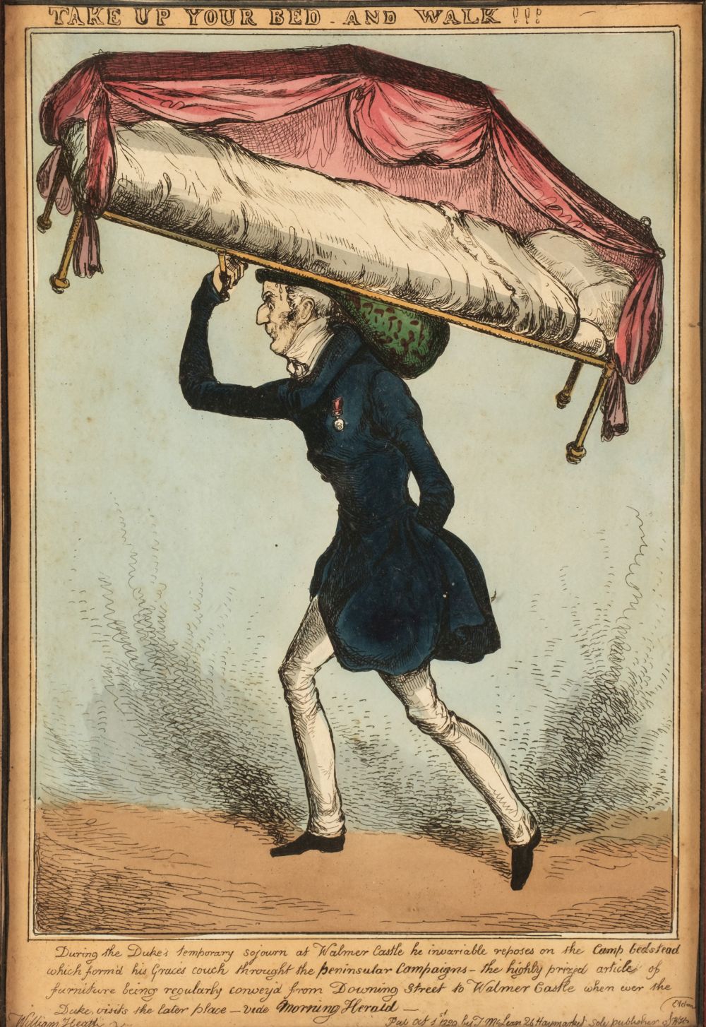 Heath (William). Ten caricatures of the Duke of Wellington, circa 1830 ...