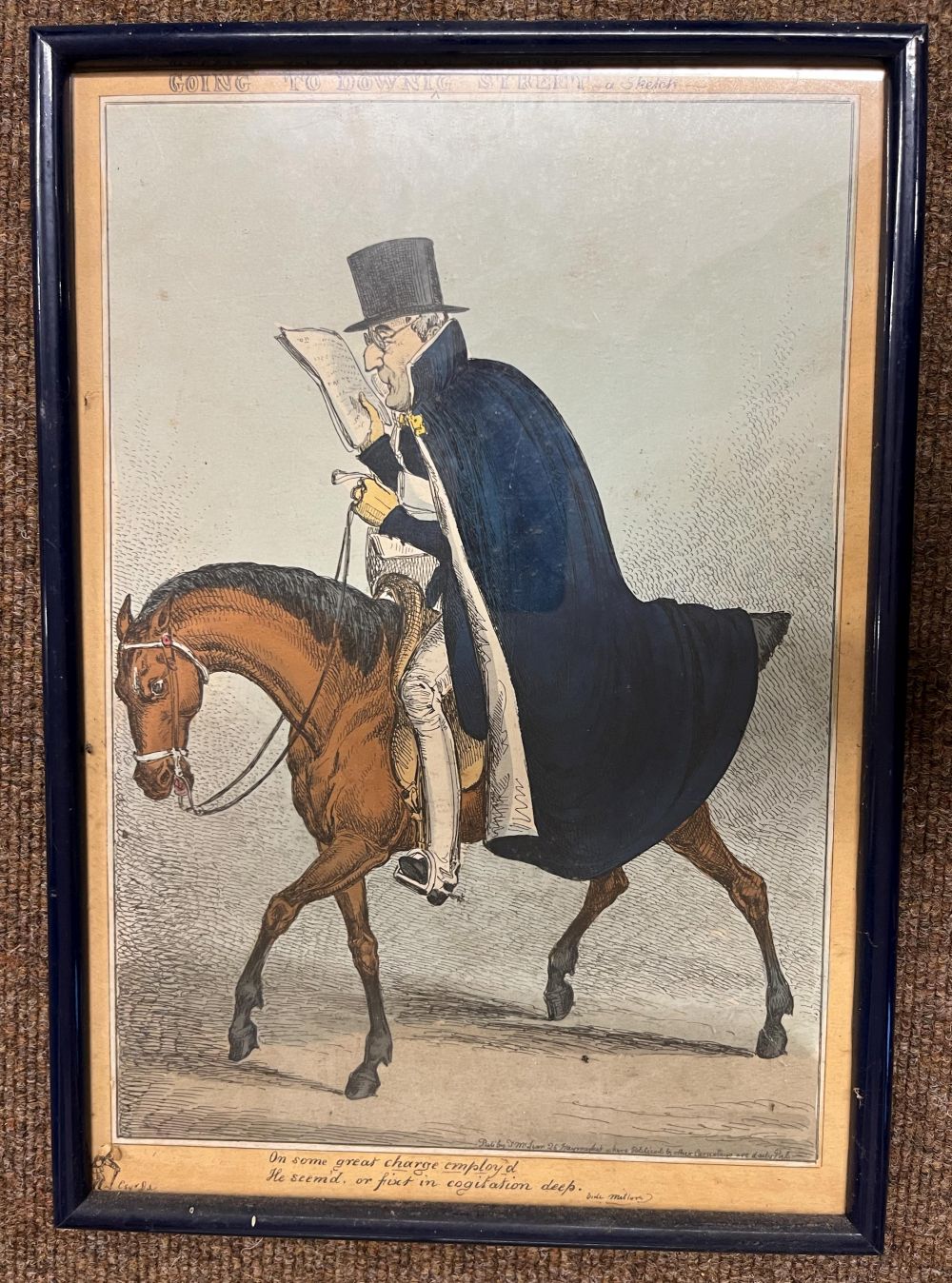 Lot 208 - Heath (William). Ten caricatures of the Duke