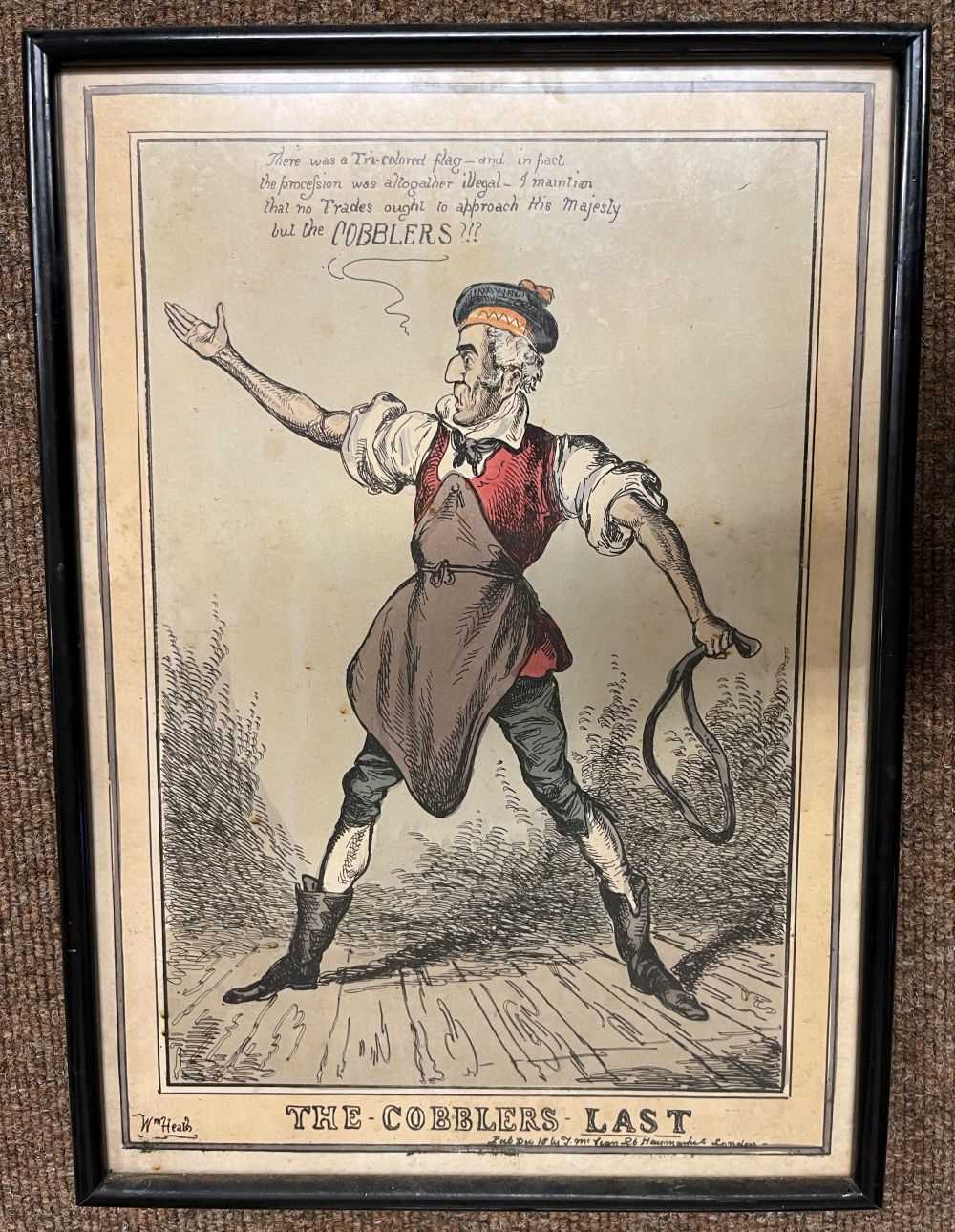 Lot 208 - Heath (William). Ten caricatures of the Duke