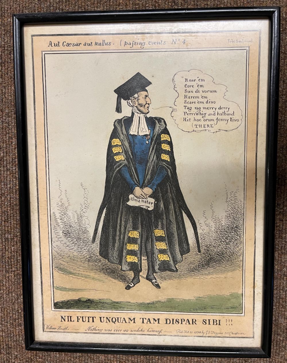 Lot 208 - Heath (William). Ten caricatures of the Duke